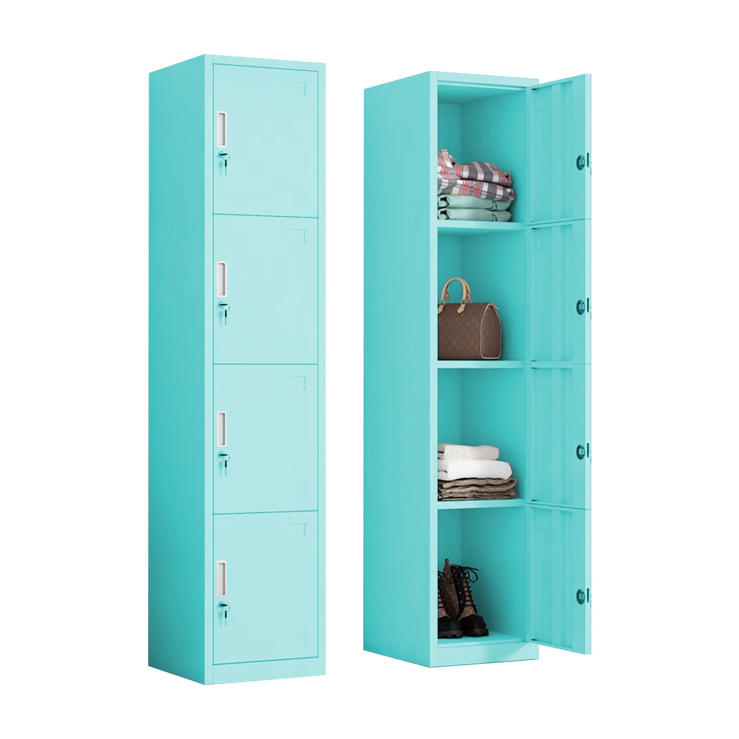 Locker Metàlico 4 Puertas Con Llave KOMFORT